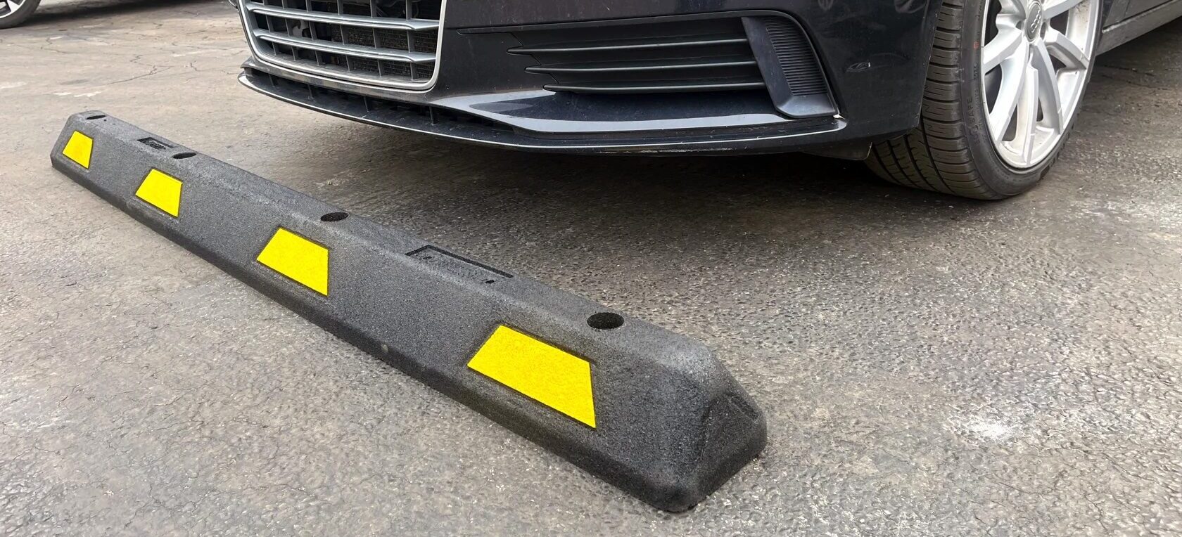 New Product Announcement: Rubber Parking Block by Plasticade - Traffic ...