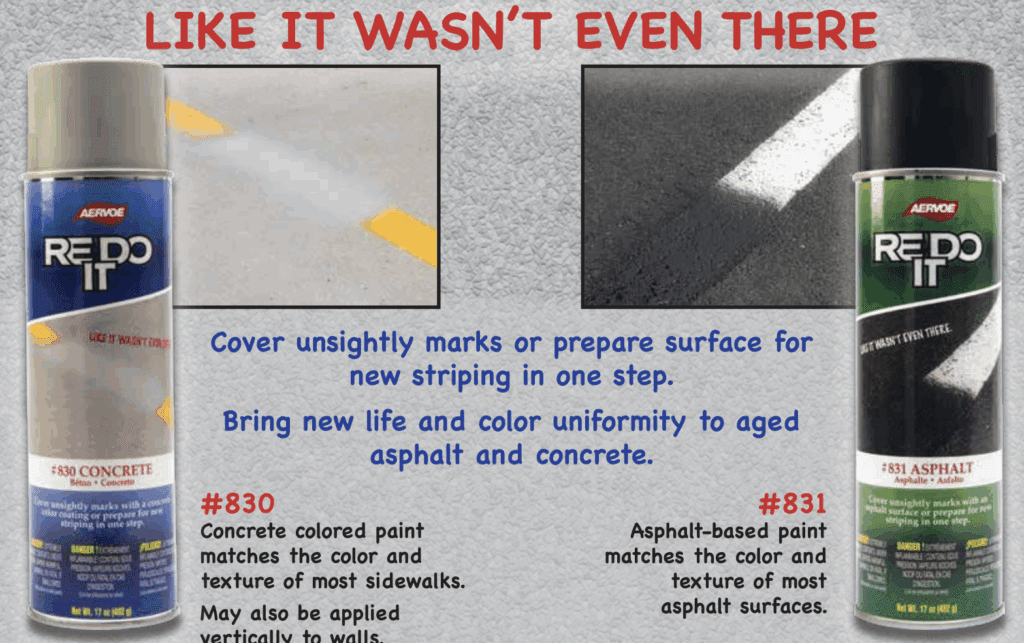 Product Spotlight: Aervoe REDO IT Striping Paint - Traffic Safety ...