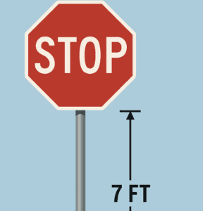 How High Should a STOP Sign Be Mounted? - Traffic Safety Resource Center