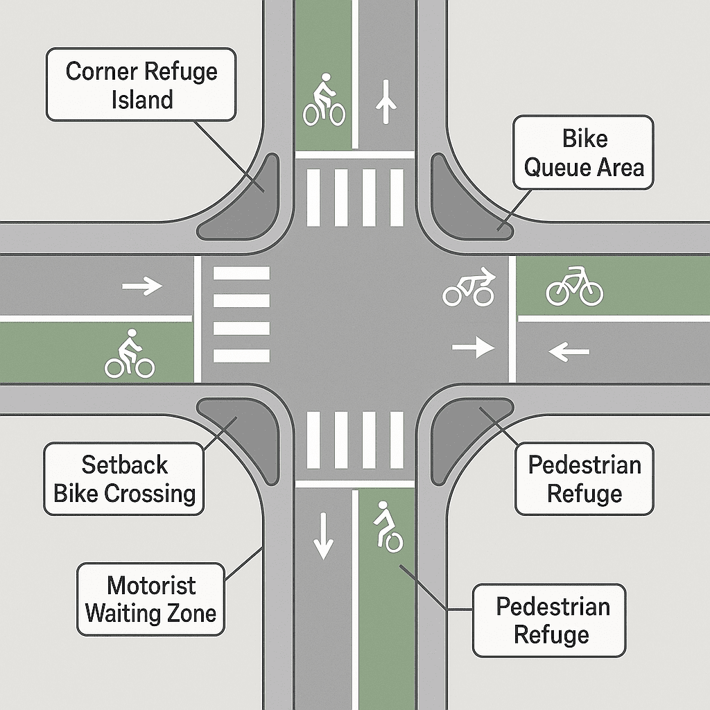 Dutch-Style Protected Intersections: Safeguarding Cyclists & Pedestrians - Traffic Safety ...