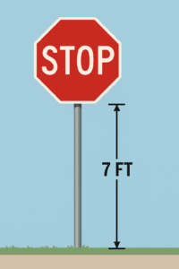 How High Should a STOP Sign Be Mounted? - Traffic Safety Resource Center